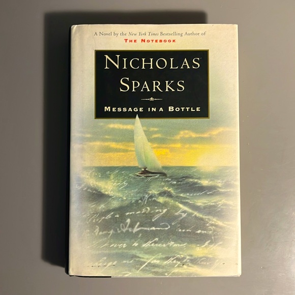 Other | Nicholas Sparks Message In A Bottle Hardcover Book | Poshmark